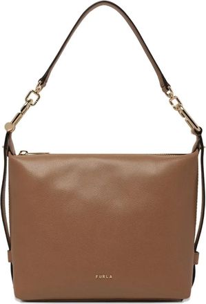 Furla Femme, Sacs, Brun, Taille: ONE Size Tonie Mini Hobo