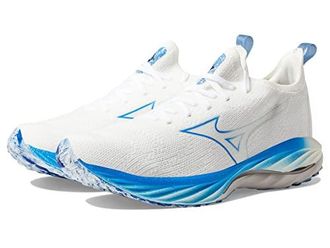 Mizuno Running Mens Wave Neo Wind Running Shoe, Undyed WHT-Peace Blue, 10