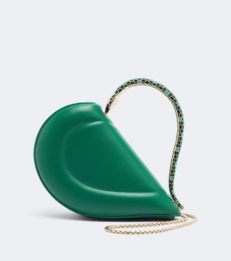 Bulgari Sac &agrave; main Serpentine Cuore 1968 Small en cuir