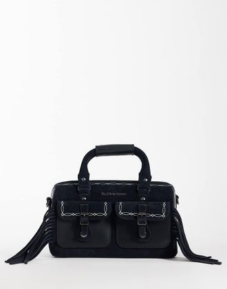 Dr. Martens Dr. Martens - Rodeo - Sac &agrave; main en daim avec poign&eacute;e sup&eacute;rieure - Noir
