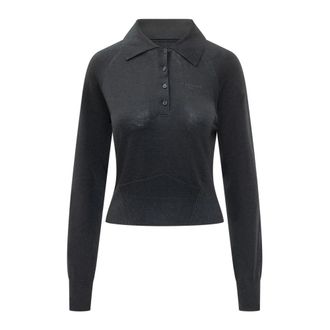 Givenchy Langarm Poloshirt - - Tops - Damen - Blau - M