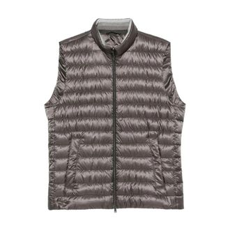 Herno Graue Steppweste mit hohem Kragen - - Jackets - Herren - Grau - M