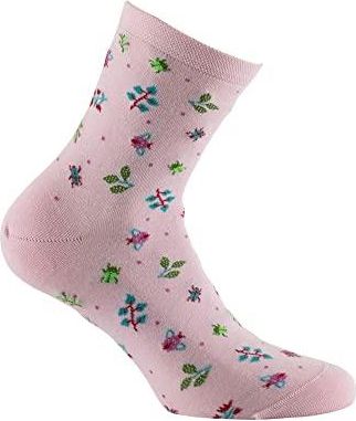Kindy Socquettes jersey en coton motif Liberty MADE IN FRANCE - couleur - Rose - Pointure - 37-41