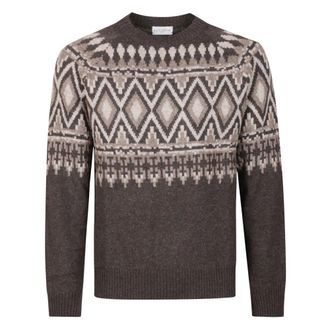 Ballantyne Pull col rond - Homme - Pulls - Brun - Taille: XL