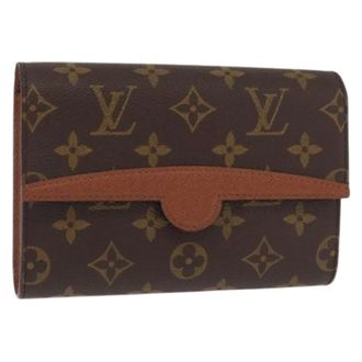Louis Vuitton Portefeuille en toile Pre-owned - Femme - Pre-owned - Brun - Taille: ONE Size