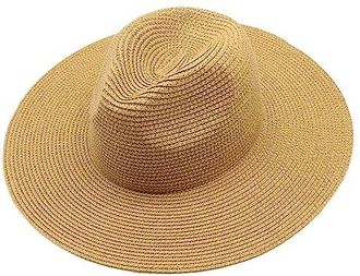 Generic Chapeaux à large bord 2026 pour lété, la plage, ivoire et marron, kaki, Taille unique