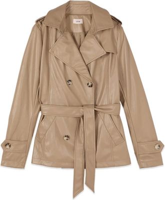 Oltre Femme, Vestes, Beige, Taille: 36 FR Trench-coat court crois&eacute;