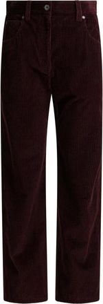 Brunello Cucinelli Femme, Pantalons, Rouge, Taille: 38 FR Pantalon Droit Cinq Poches