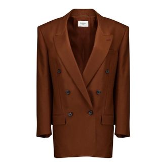 Saint Laurent Massgeschneiderte Tweedjacke - - Jackets - Damen - Braun - M