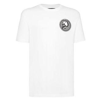 Philipp Plein Homme, Tops, Blanc, Taille: 2XL T-Chemises