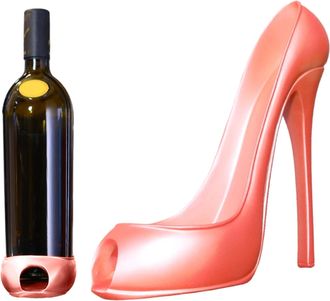 Generic Weinregal Auf dem Tisch - High Heel Schuhdesign Harz Weinflaschenhalter, Stilvolle Europ&auml;ische Wohnkultur, Arbeitsplatte Einzel Weinausstellungsst&auml;nde