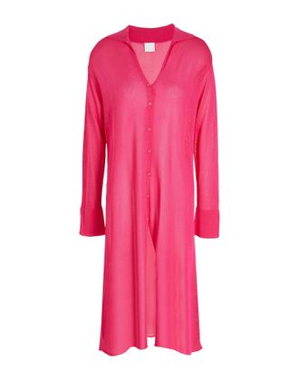 8 by YOOX KNIT SHEER EFFECT OBLONG CARDIGAN