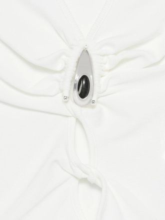 CHRISTOPHER ESBER V-Neck with Cut-Out Detail Tank Top - White