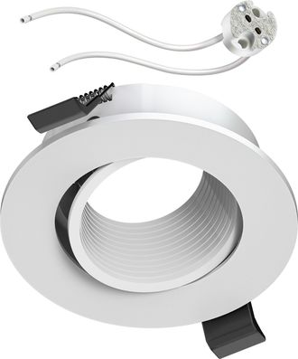LEDs Com Decken-Einbaurahmen KUN, rund, schwenkbar (MR16/PAR16/50mm) + GU5.3 Fassung