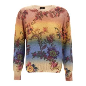Etro Floral Wool Sweater - - Knitwear - Damen - Mehrfarbig - S