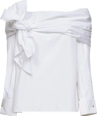 Max Mara Femme, Blouses et Chemises, Blanc, Taille: 36 FR Curvone Cotton Shirt