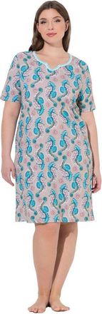 Ulla Popken Bigshirt Bigshirts 2er-Pack Seepferdchen