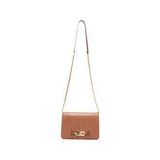 Elisabetta Franchi Umh&auml;ngetasche mit Groumette-Kette - - Bags - Damen - Braun - ONE SIZE