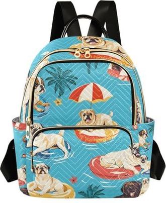 Mnsruu Mini sac à dos pour femme - Chiots mignons - Petit sac à dos tendance - Sac à dos décontracté, Multi242, M