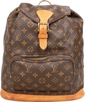 Louis Vuitton Crossbody Bags - Louis Vuitton Canvas Monogram Montsouris GM Backpa - Gr. unisize - in Braun - f&uuml;r Damen