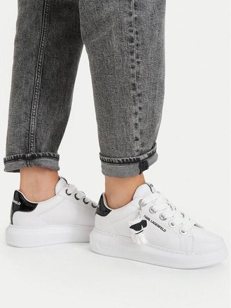 Karl Lagerfeld Sneakers Kapri KL62536C Wei&szlig;