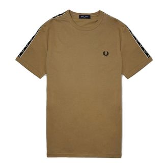 Fred Perry M4613 V19 Ringer T-Shirt - - Tops - Herren - Braun - M