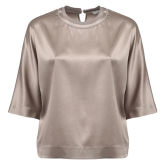 PESERICO Damen, Blusen & Hemden, Braun, LGr&ouml;&szlig;e