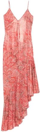 Etro Femme, Robes, Multicolore, Taille: 38 FR Robe de style lingerie imprim&eacute;e avec fronces lat&eacute;rales