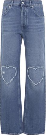 Moschino Femme, Jeans, Bleu, Taille: 34 FR Jeans droits