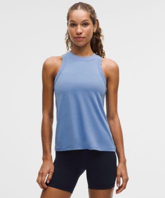 lululemon D&eacute;bardeur dentra&icirc;nement en jersey pour Femmes - Bleu - Taille 10