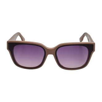 Karl Lagerfeld Femme, Accessoires, Beige, Taille: ONE Size Lunettes de soleil rectangulaires en ac&eacute;tate