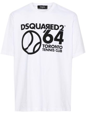 Dsquared2 t-shirt en coton à logo imprimé - Blanc