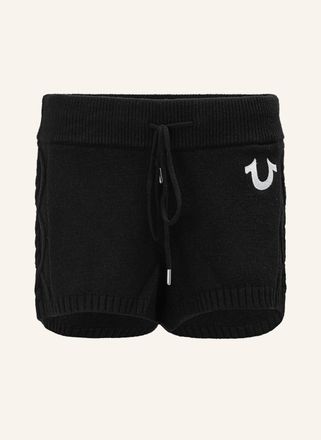 True Religion Sweatshorts Embroidered schwarz