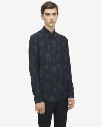 Alexander McQueen Hemd mit Skull-Print - Item 847303QRACU1287