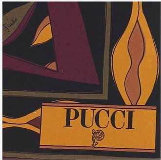 Emilio Pucci Geometric Silk Scarf - Bordeaux