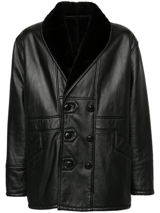 A.N.G.E.L.O. Vintage Cult manteau à boutonnière croisée - Noir