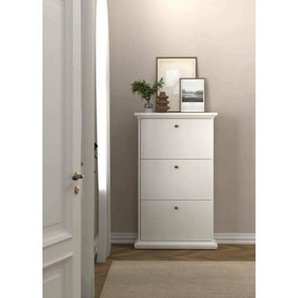 Dmora Schuhschrank, Farbe Wei&szlig;, 77,8 x 127,8 x 27,45 cm - Dmora