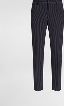 Dolce & Gabbana Hose Aus Wolle In Nadelstreifen-optik - Mann Hosen Und Shorts n/d 52
