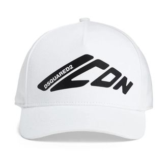 Dsquared2 Casquette de baseball - Homme - Accessoires - Blanc - Taille: ONE Size