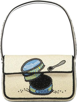 Staud Staud, Femme, Sacs, Beige, Taille: ONE Size Tommy Beaded Bag