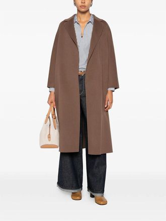 Max Mara Virgin Wool Coat - Brown