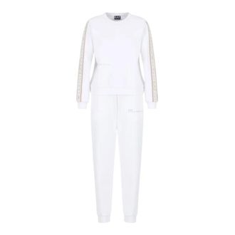 Emporio Armani Wei&szlig;e Playsuits von Ea7 - - Sport - Damen - Wei&szlig; - S