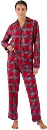 Damart Pyjama Flanelle Coton imprimé Femme Rouge Imprimé Taille 46-48 (L)