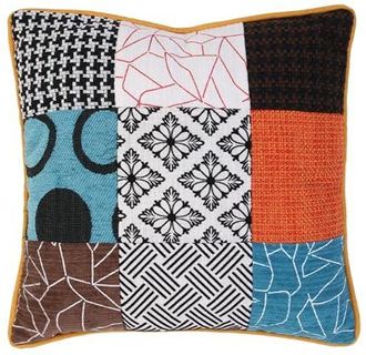 The Home Deco Factory Patchwork-Kissen, Hülle abnehmbar, 40 x 40 cm, Textil-Dekoration