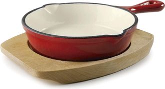 Lacor Bratpfanne Magma RED D.13,5 cm pfanne, Metall, Rot antik, Einheitsgröße