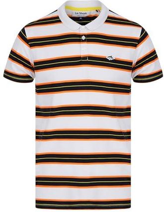 Le Shark Packham Polo ray&eacute; en coton piqu&eacute; de qualit&eacute; sup&eacute;rieure pour homme, Urlwin - Orange, L
