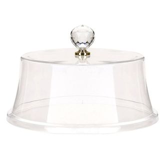 Yarnow Kuchenhaube Tortenglocke Transparent Fliegenhaube Speiseglocke Tellerhaube 32X11CM Abdeckhaube f&uuml;r Speise K&auml;se Kuchen Lebensmittel Abdeckung Restauran