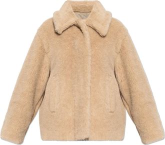 Max Mara Femme, Vestes, Beige, Taille: 36 FR Tritone Fur Coat