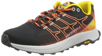 Merrell Herren Moab Flight Sneaker, Black/Sulphur, 43.5 EU