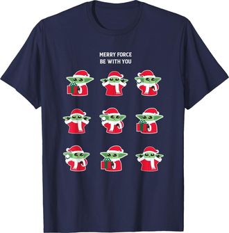 Star Wars Yoda Merry Force Weihnachten T-Shirt